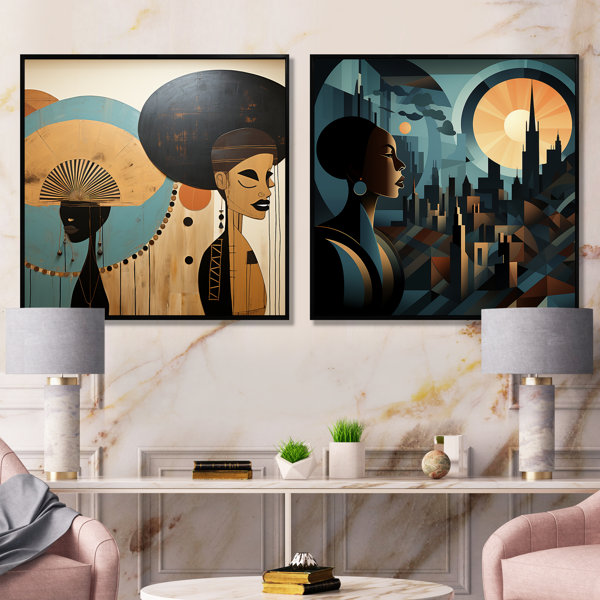 Bungalow Rose Portait Harlem Renaissance I - African American Canvas ...