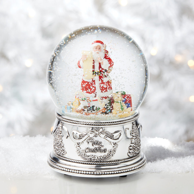 Reed & Barton Winter Traditions Santa Musical Snow Globe | Wayfair