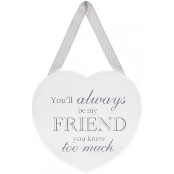 Happy Larry Always My Friend Heart Wall Décor | Wayfair.co.uk