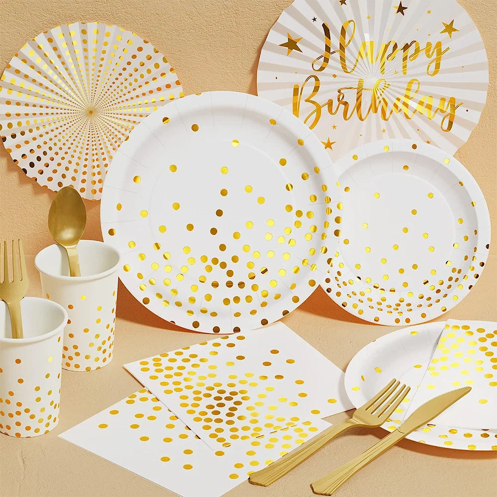 Bay Isle Home™ Arneisha Paper Dinnerware Set - Service for 25 | Wayfair
