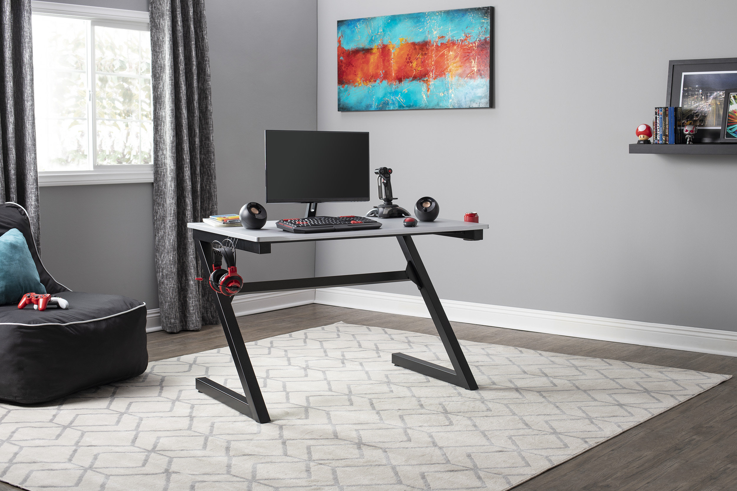 Ebern Designs Alika Gaming Desk & Reviews | Wayfair