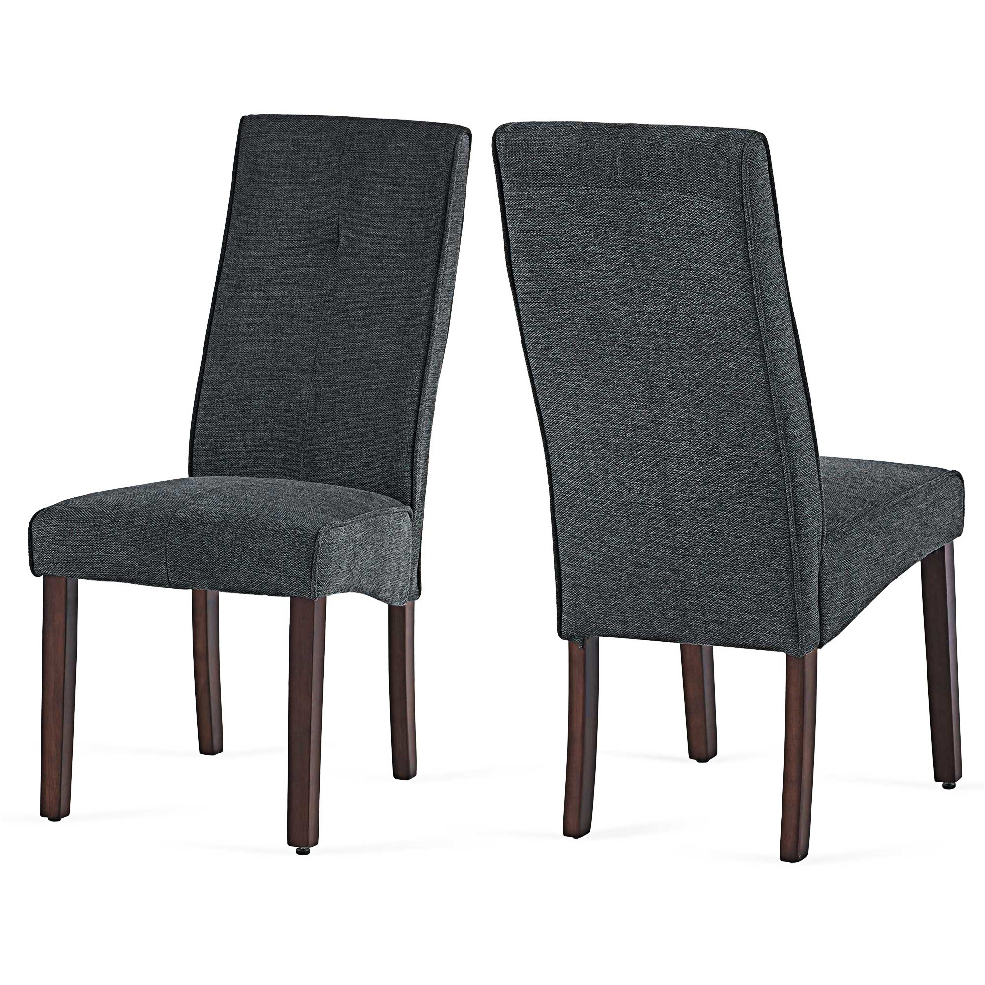 Winston Porter Linen Upholstered Dining Chair High Back ,Reading chair ...