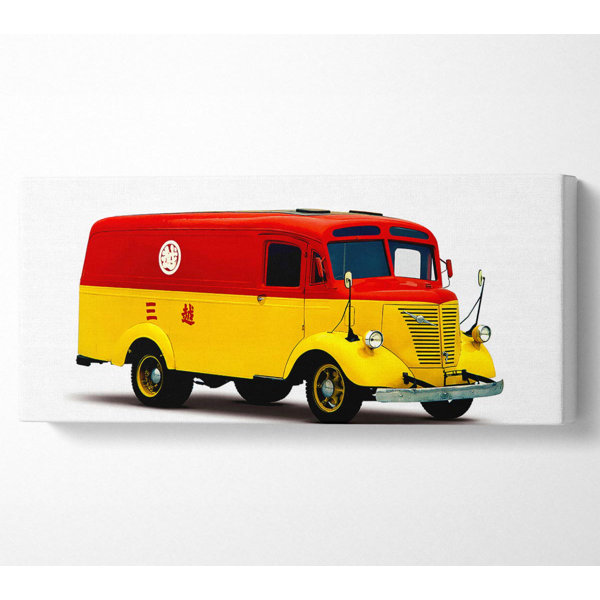 Ebern Designs Retro Van - Wrapped Canvas Print | Wayfair.co.uk
