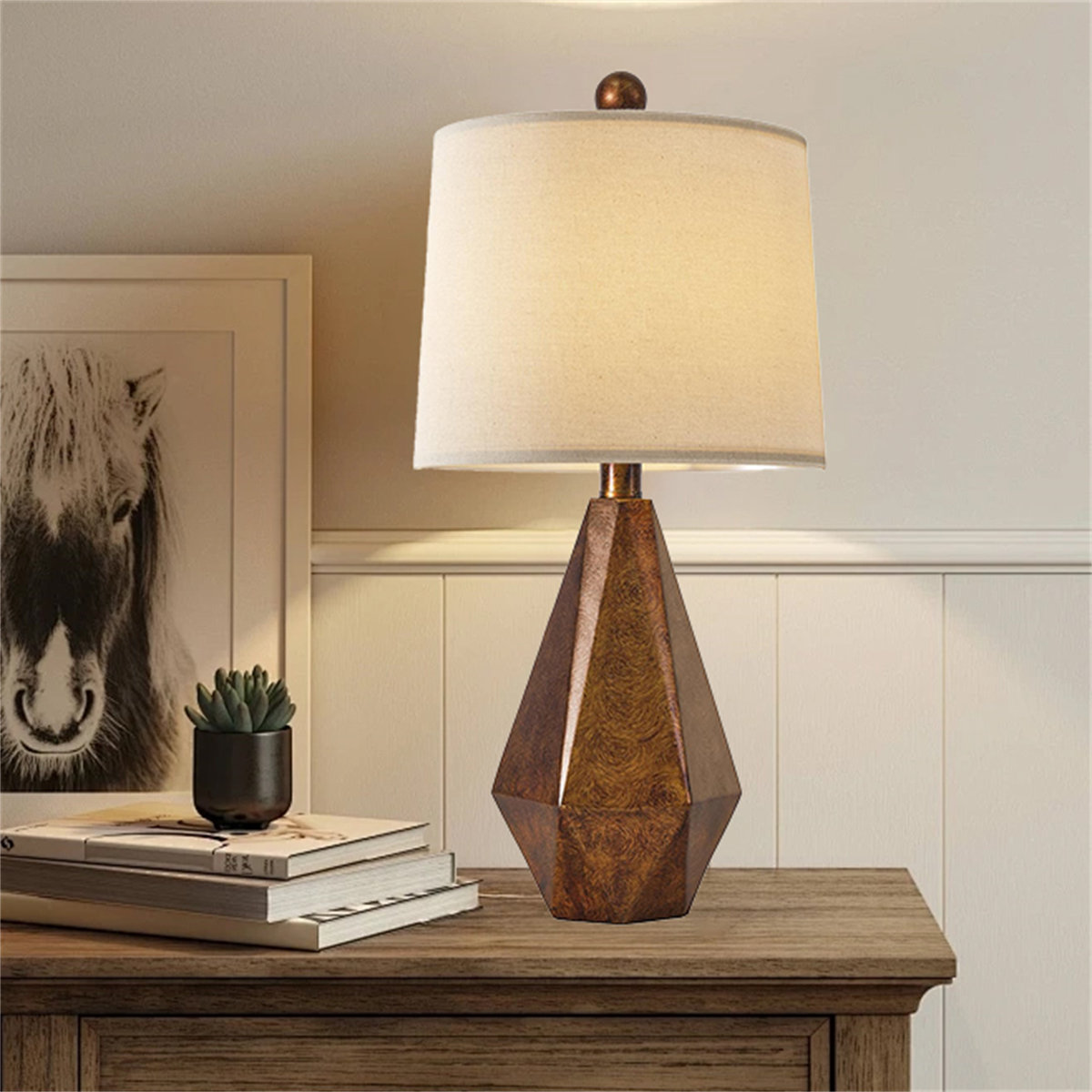 George Oliver Vintage Style Table Lamp Set Of 2 , Rustic Farmhouse ...