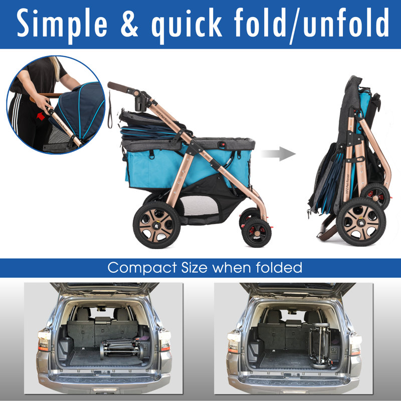 HPZ Pet Rover Titan HD Folding Standard Stroller & Reviews | Wayfair