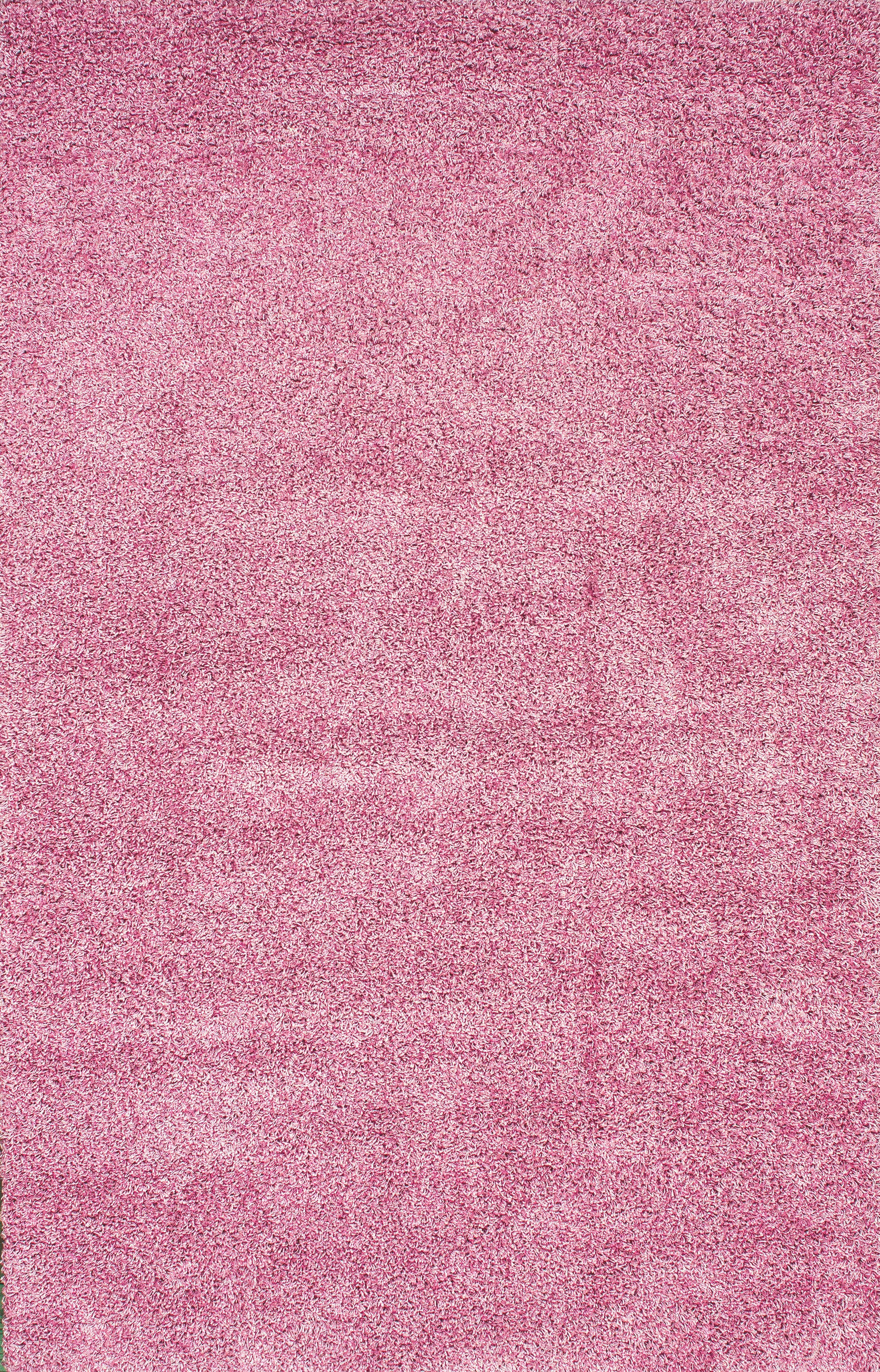 Ebern Designs Calcote Shaggy Pink Rug | Wayfair