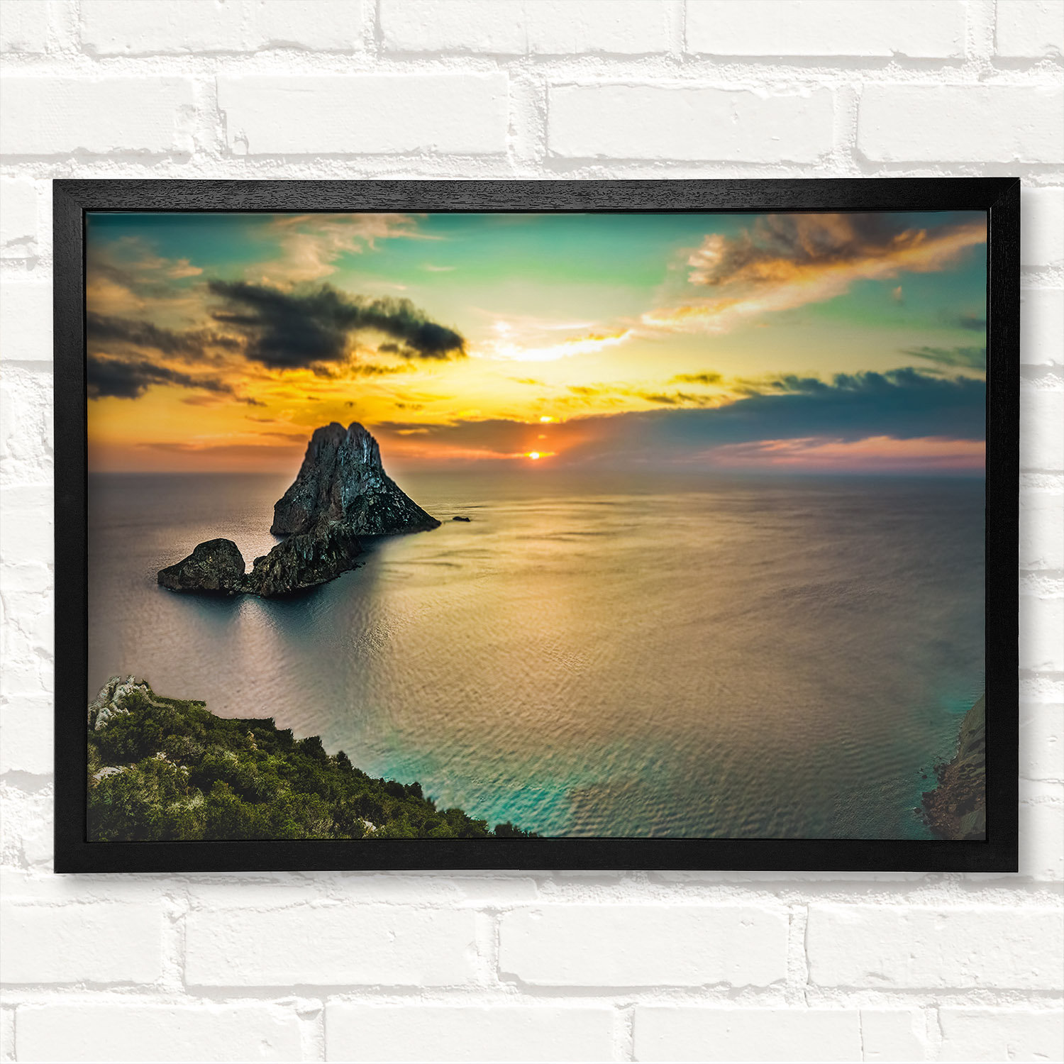 House of Hampton New Zealand Views Off The Cliff Framed Print | Wayfair ...