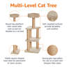 Hokku Designs Cat Tree - Indoor Cat & Kittens Multi-Level Climbing ...