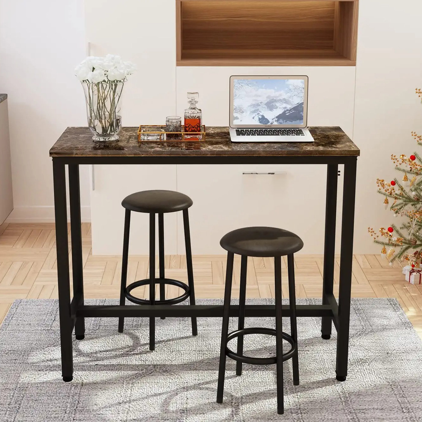 Corrigan Studio 3 Piece Dining Bar Table Set & Reviews | Wayfair