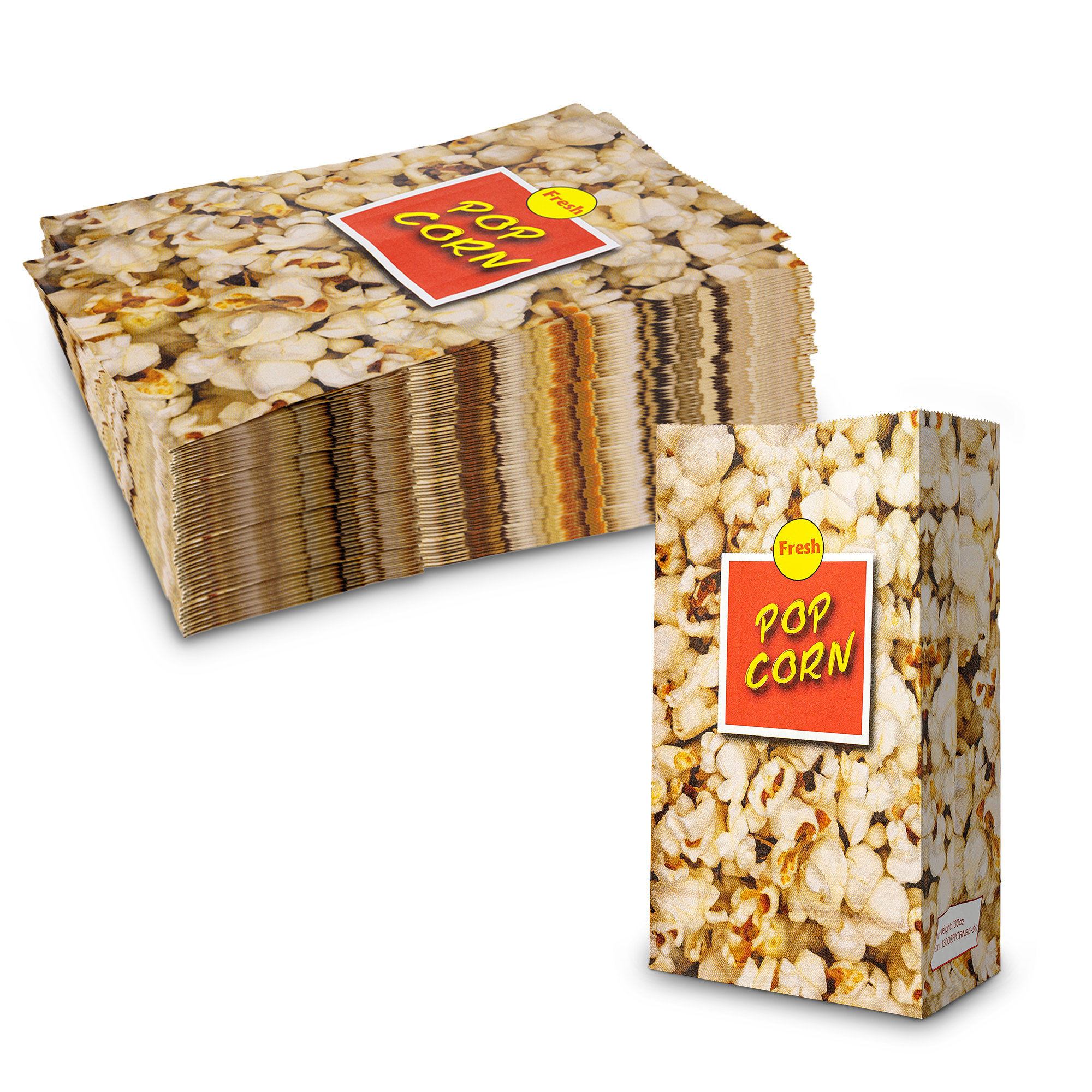 Mt Products Popcorn Bags For Party - 1.5 Oz Paper Popcorn Holder ...