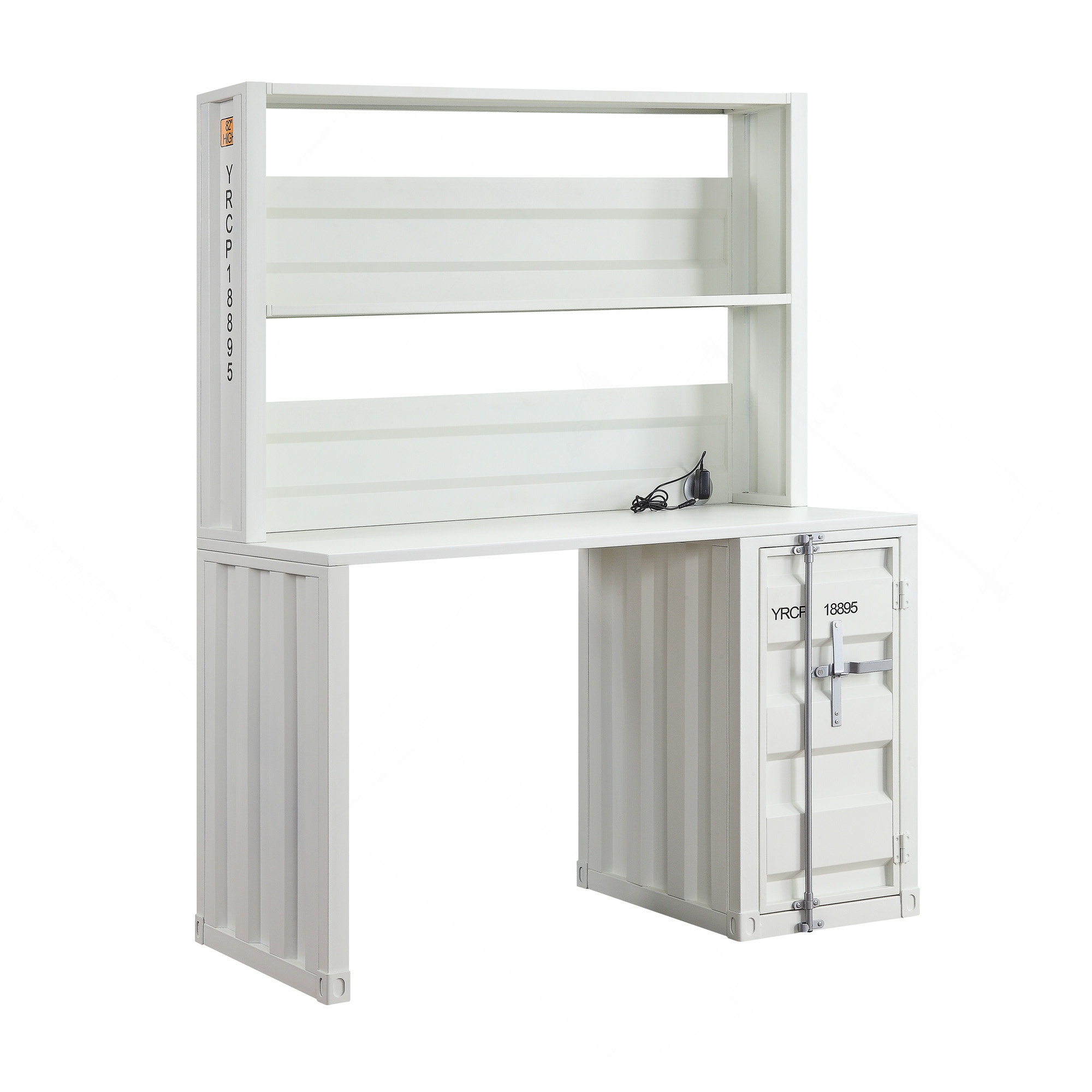 17 Stories Versatile Metal Writing Desk With Hutch For Efficient Work ...