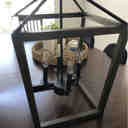 Gracie Oaks Archita 4-Light Matte Black Pendant With Faux Wood Accent ...