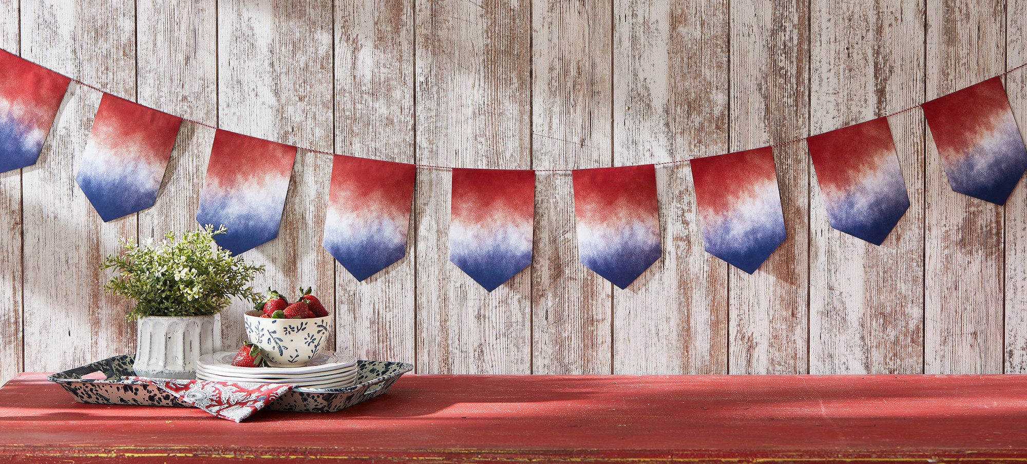 The Holiday Aisle® Paper Patriotic Garland | Wayfair
