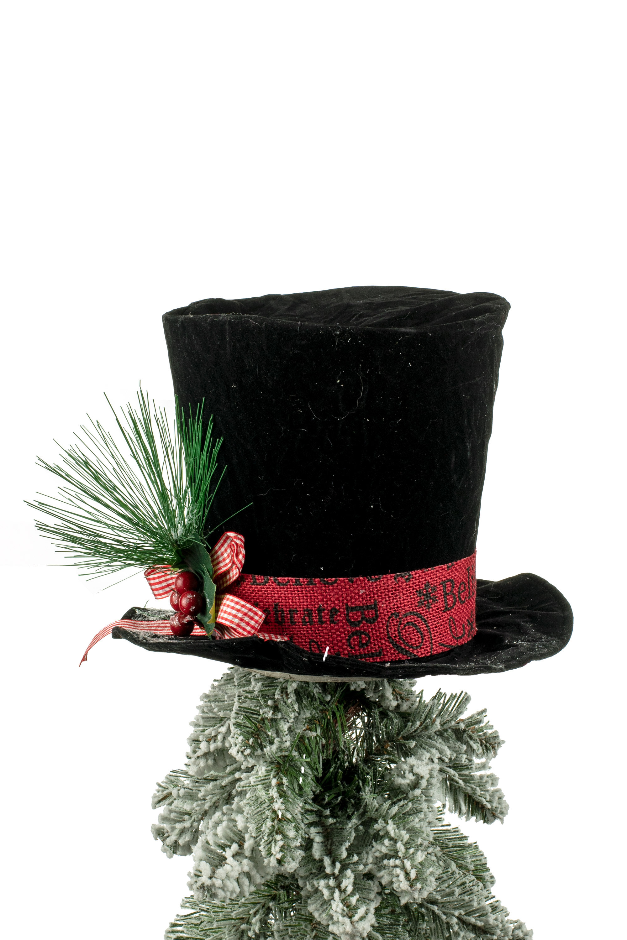 The Holiday Aisle® Black Hat Tree Topper & Reviews | Wayfair