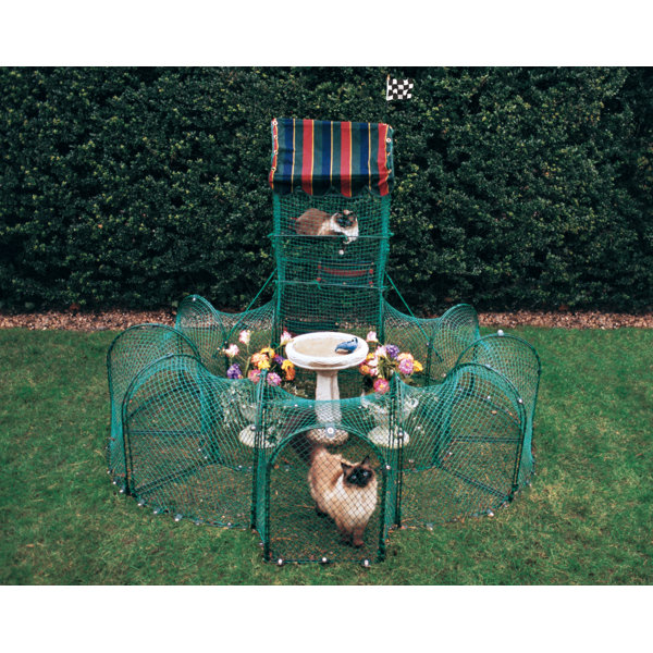Kittywalk Systems Grand Prix Portable Outdoor Playpen with Door | Wayfair