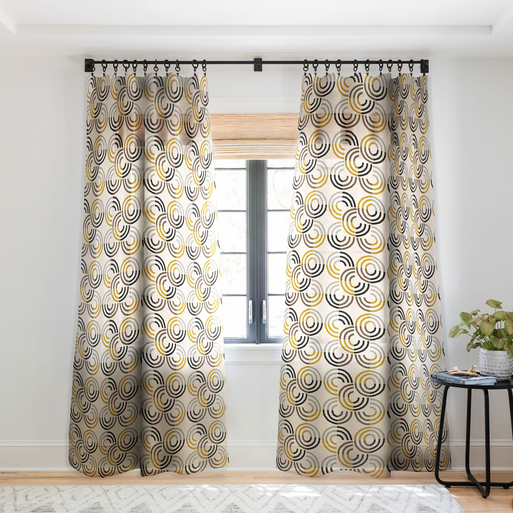 East Urban Home Mirimo Dance Fall 1pc Sheer Window Curtain Panel | Wayfair