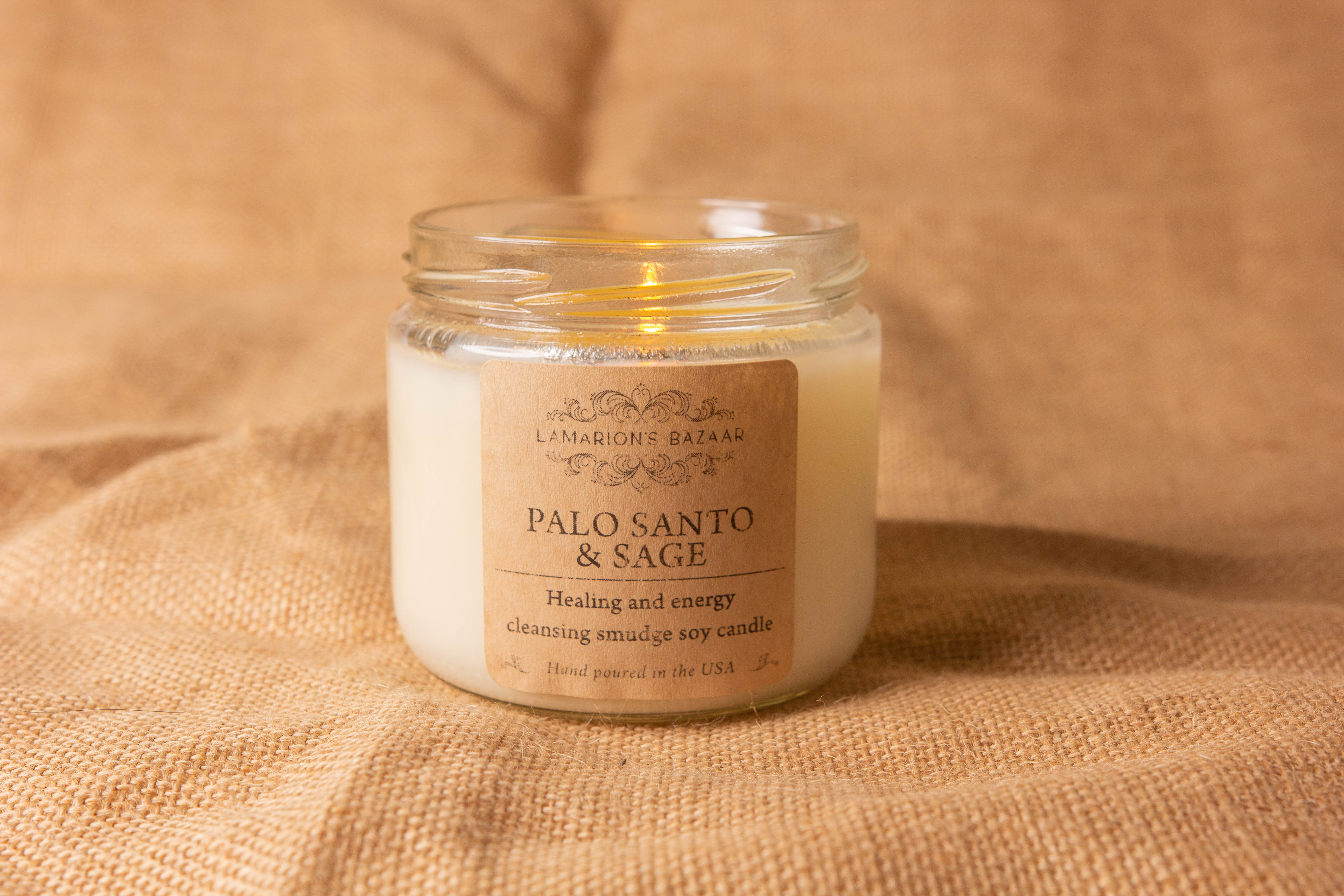 LAMARION'S BAZAAR My Lucky Charm - Palo Santo Fragrance Candle With Rue ...