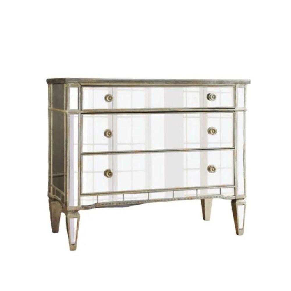 Rosdorf Park Azil Mirrored Accent Chest | Wayfair
