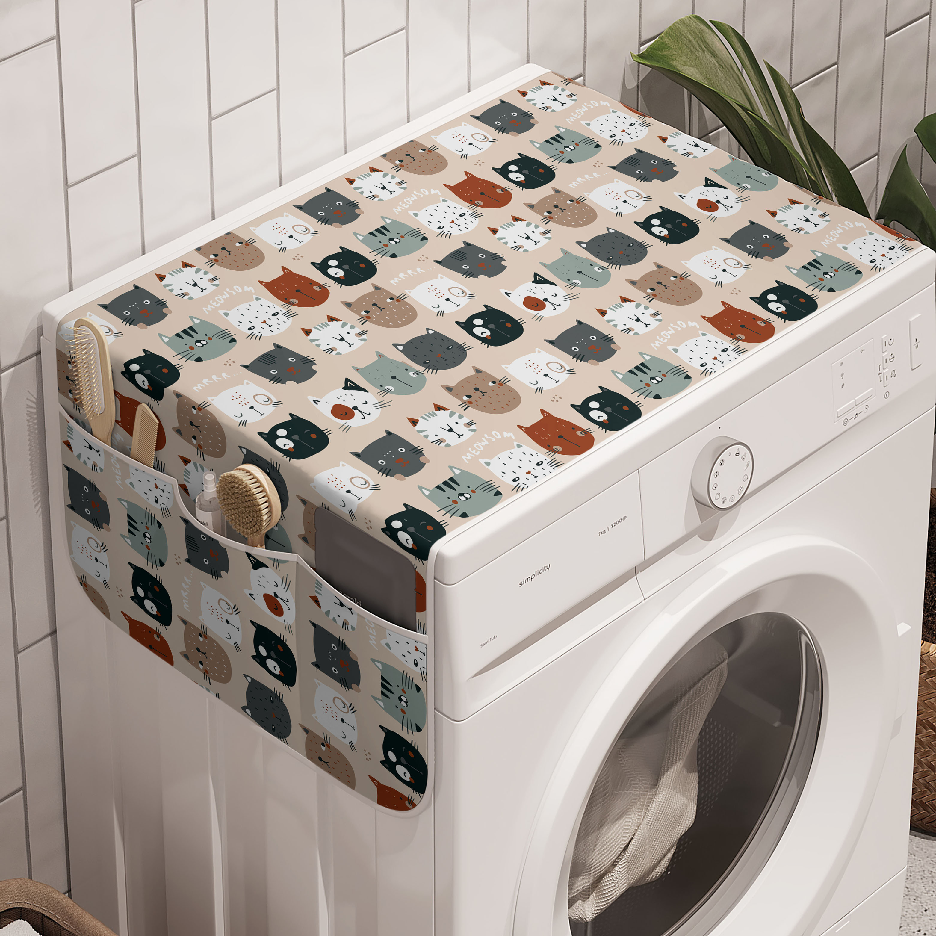 East Urban Home Cat Washing Machine Organizer Pack of 2 47" x 18.5 ...