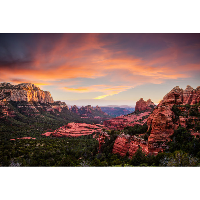 Millwood Pines Anayiah Red Rocks Sunset Sedona On Canvas by Bboserup ...
