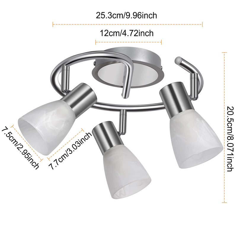 MIBOPA 3-Light Round Spot Lights Kit | Wayfair