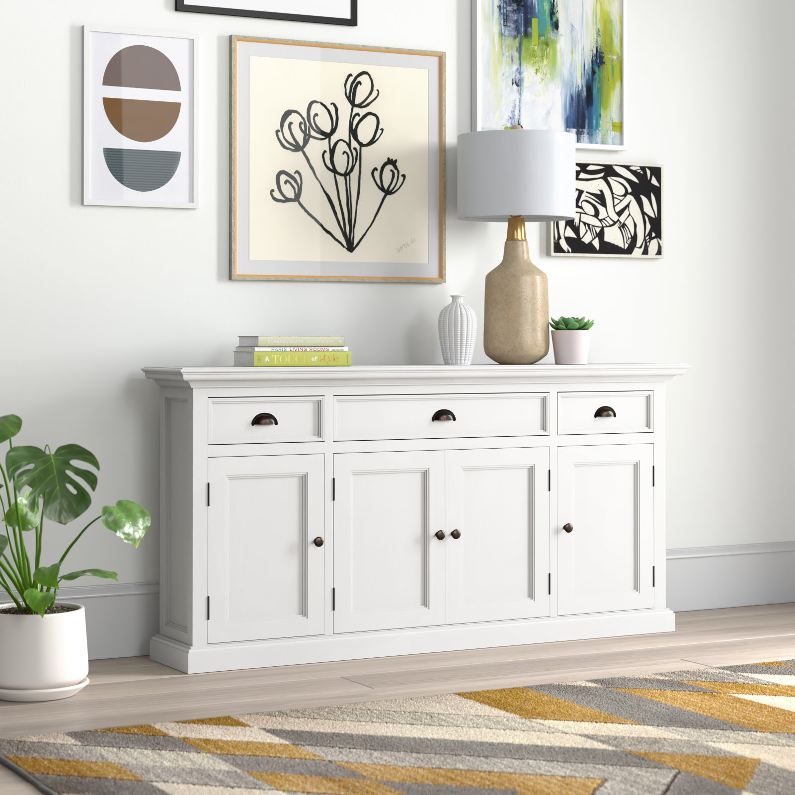 Lark Manor Alheid 64.96'' Wide 3 Drawer Sideboard & Reviews - Wayfair ...