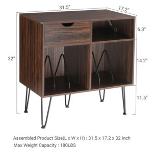 Latitude Run® 3 - Shelf Audio Rack with 3-Color RGB LED Light & Reviews ...