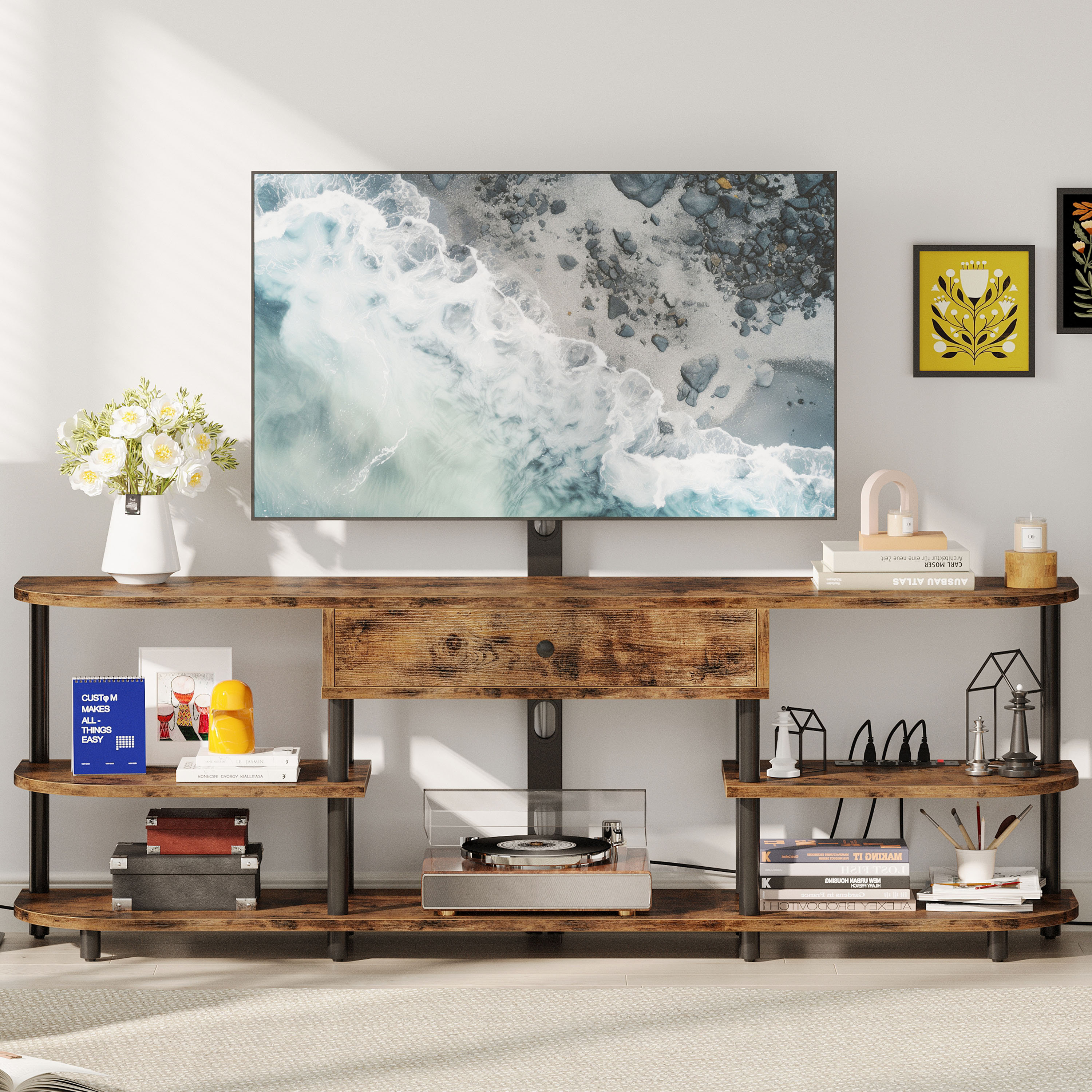 Wade Logan Berislava TV Stand for TVs up to 75" & Reviews | Wayfair
