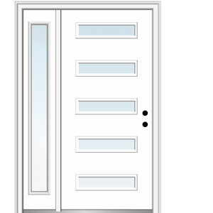 MMI DOOR Spotlight Primed Fiberglass Prehung Front Entry Doors | Wayfair