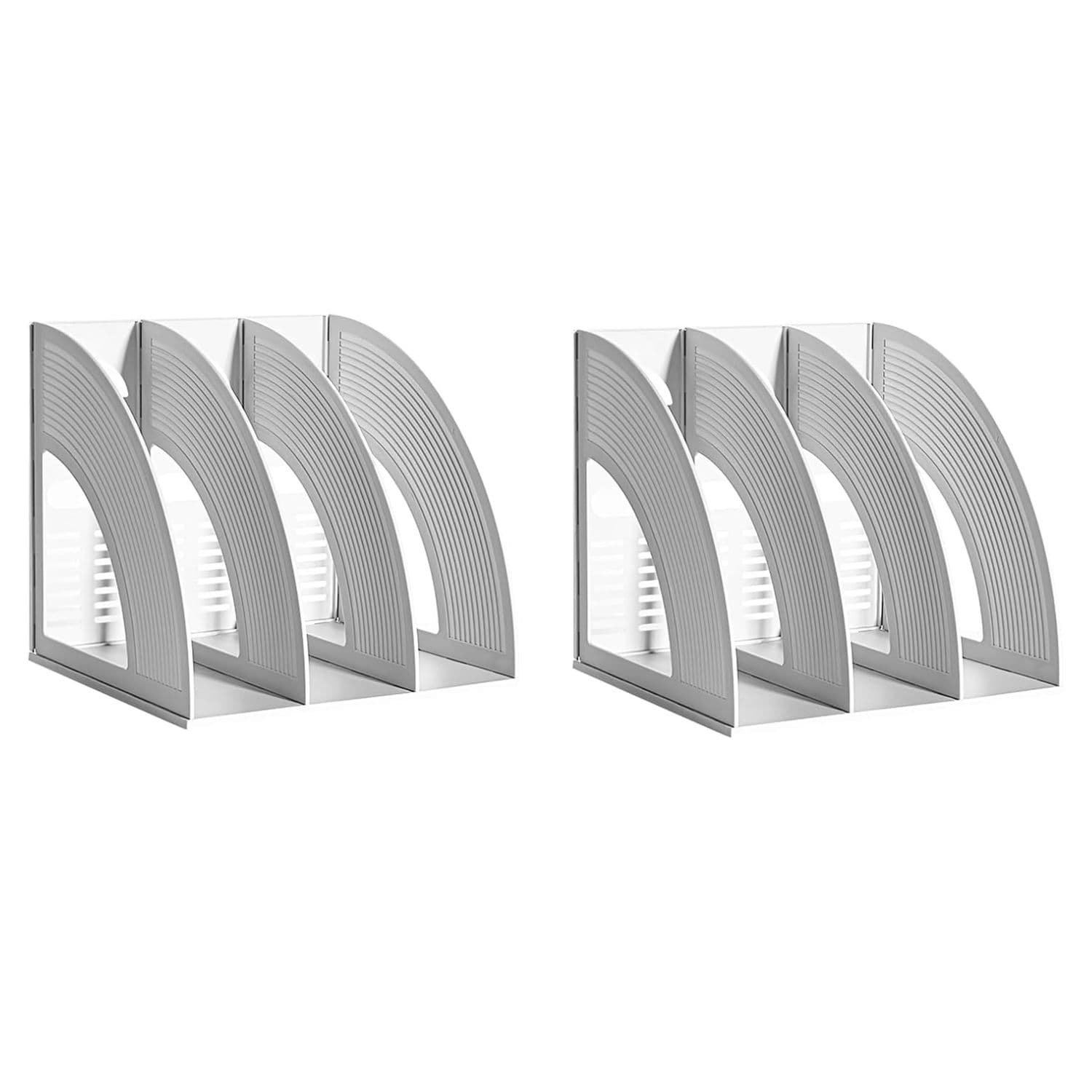 Inbox Zero Sturdy 3-Compartment Desktop File Organiser & Magazine ...