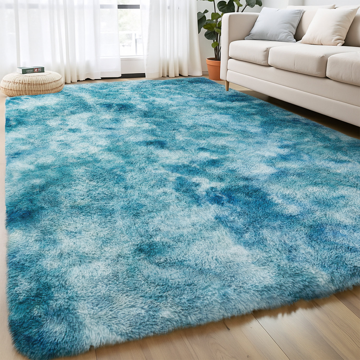 Fairmont Park Machine Tufted High Pile Shag Area Rug – Soft And Fluffy ...