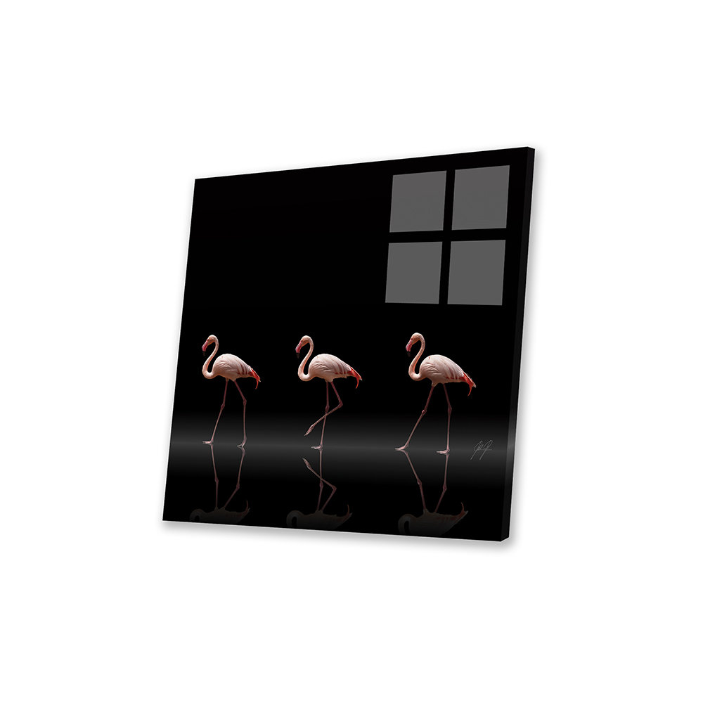 Bay Isle Home™ Flamingo Parade by - Unframed Graphic Art - Wayfair Canada