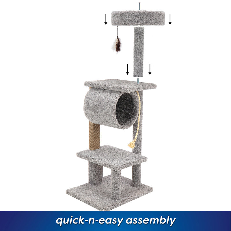Ware Pet Products 58'' H Kitty-Quick Cat Tree & Reviews | Wayfair