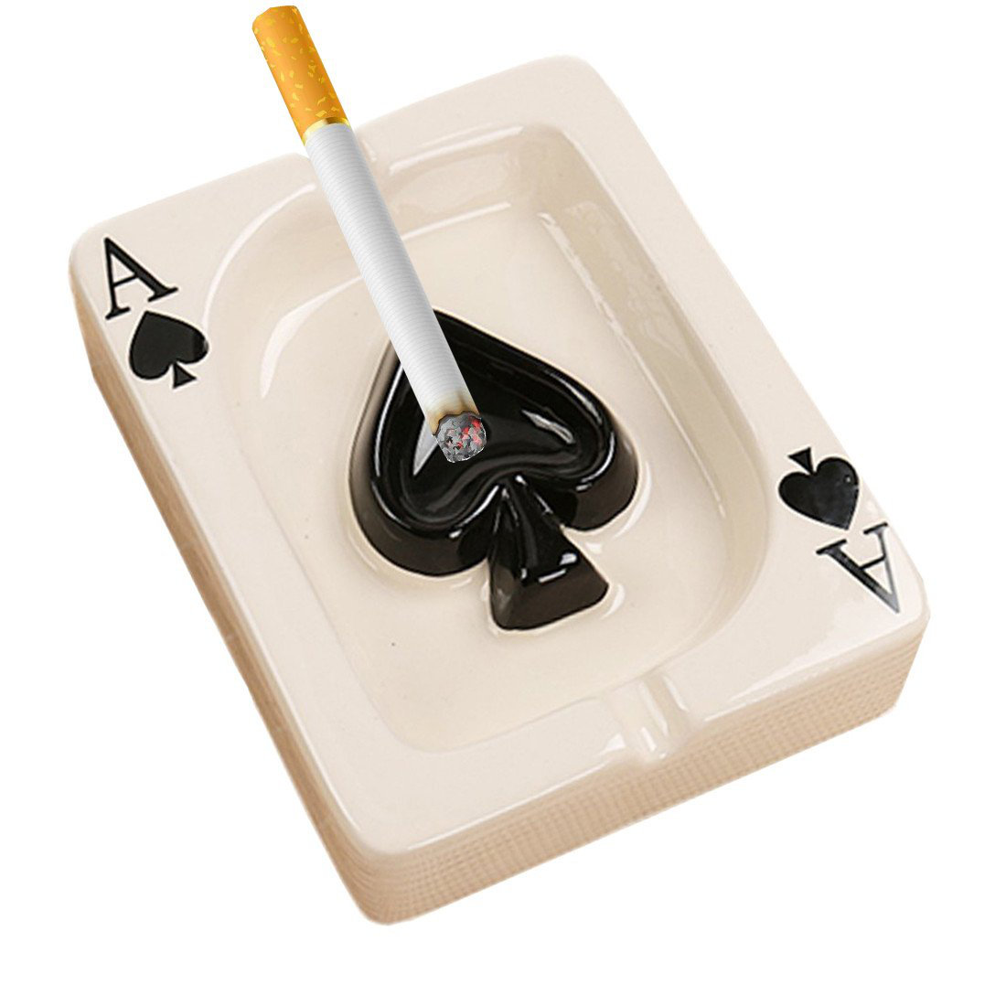 Two trees make a forest Creative Poker Ceramic Cigarette Ashtray ...
