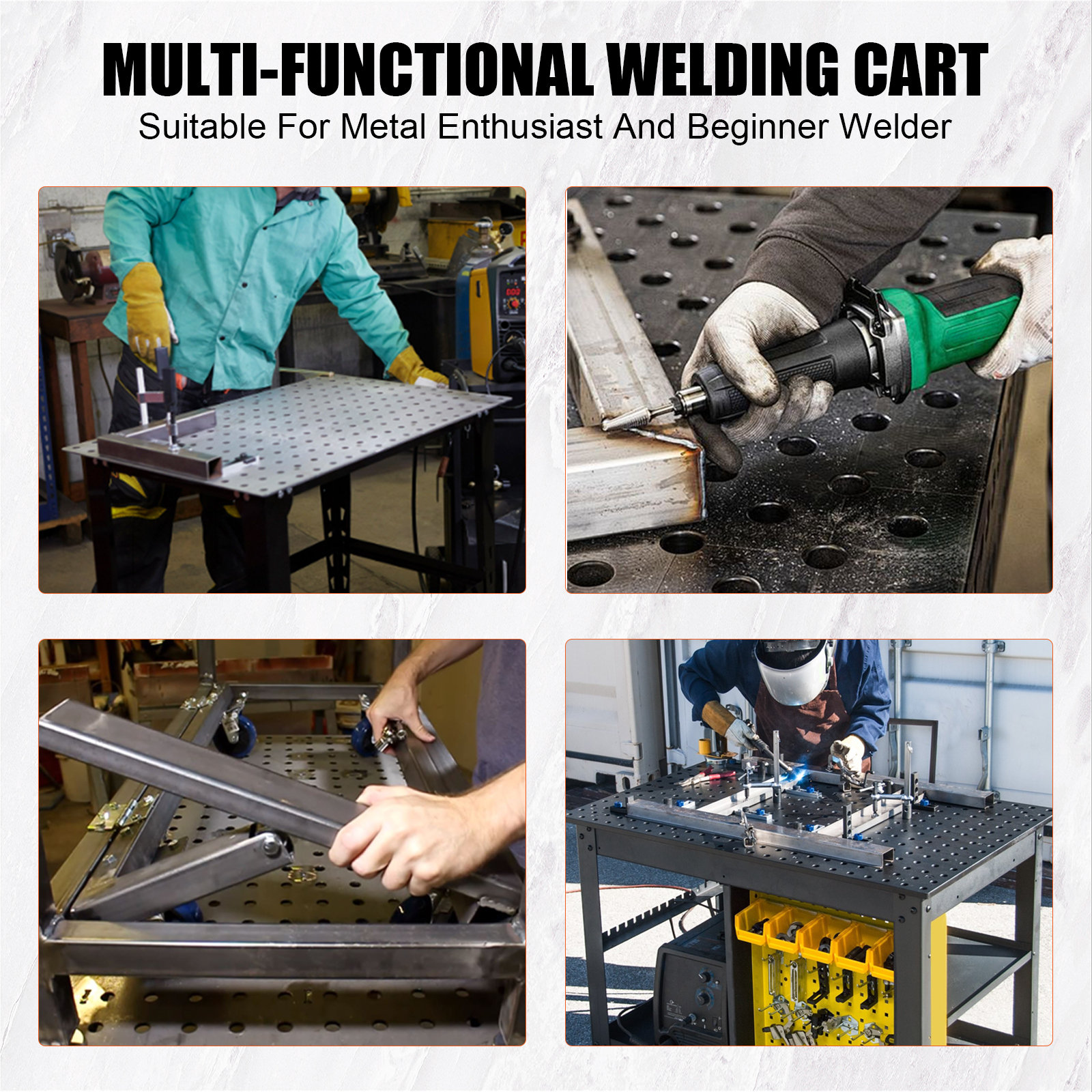 Rebrilliant 36" X 24" Workbench With Wheels And Tool Tray | Wayfair