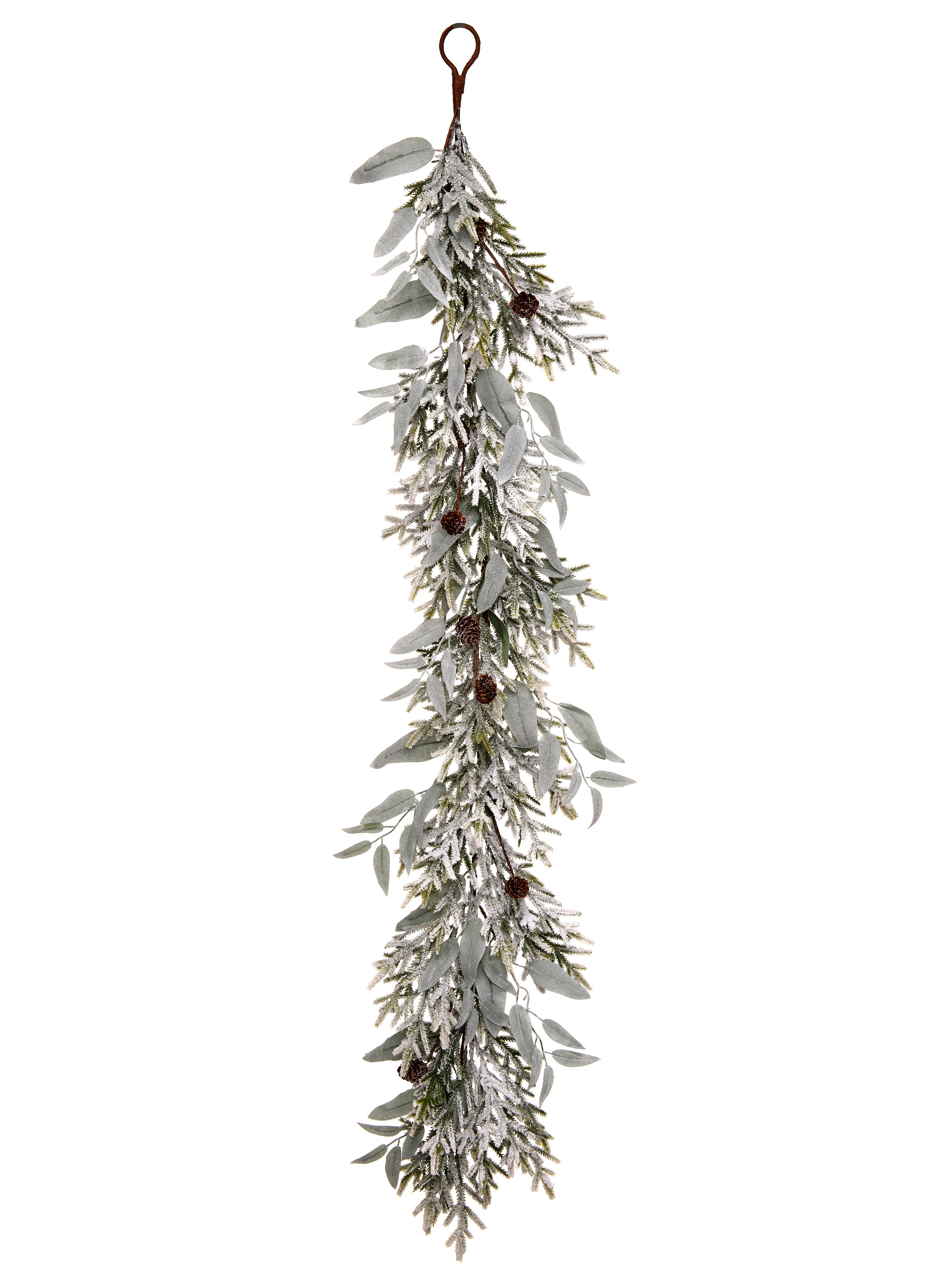 The Holiday Aisle® 4' Sage/Mini Spruce with Cones Garland & Reviews ...