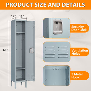 Steelcube Metal Locker 1 Doors Employees Locker Storage Cabinet ...