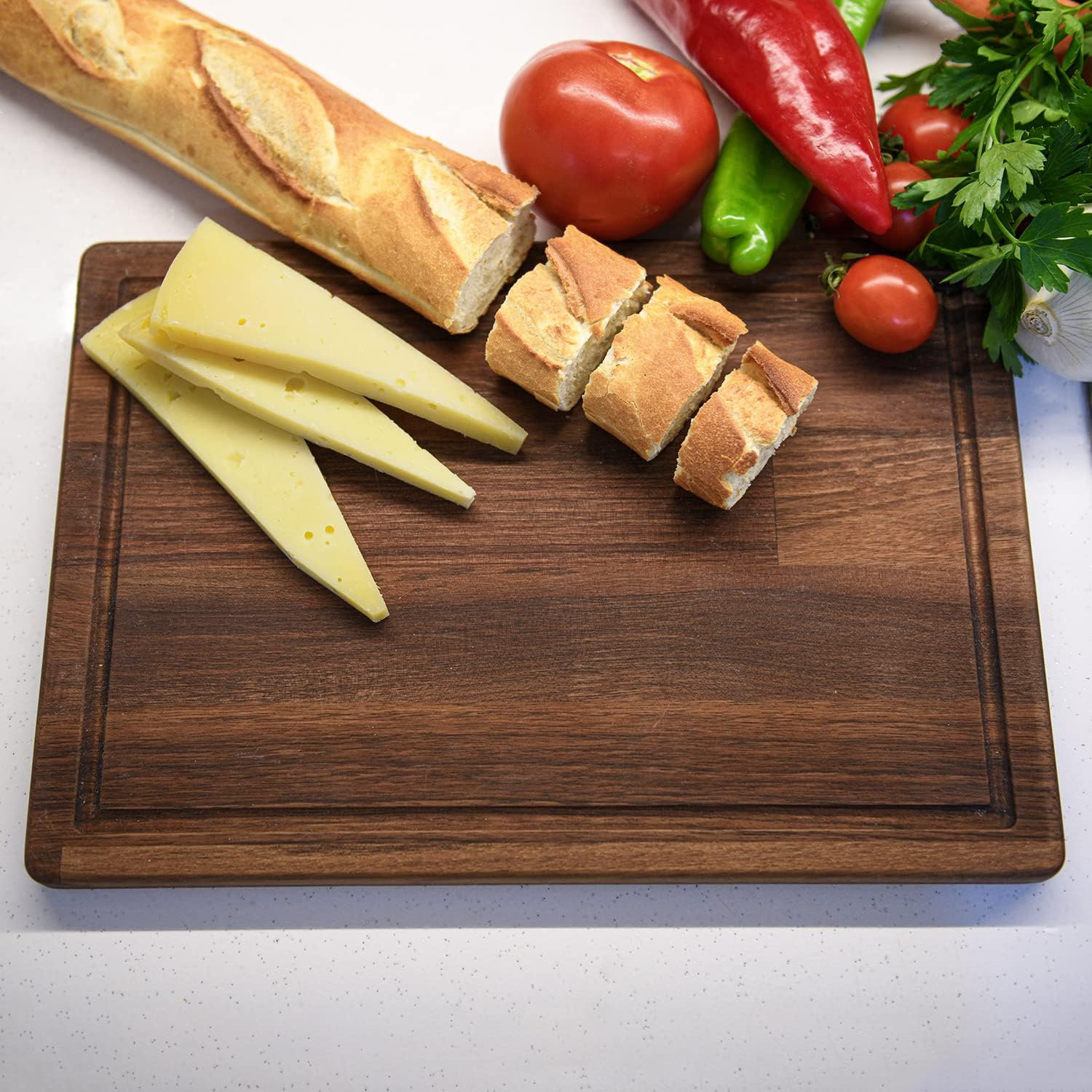 X－MAX FURNITURE Walnut Wood Cutting Boards For Kitchen, Heavy Duty For ...