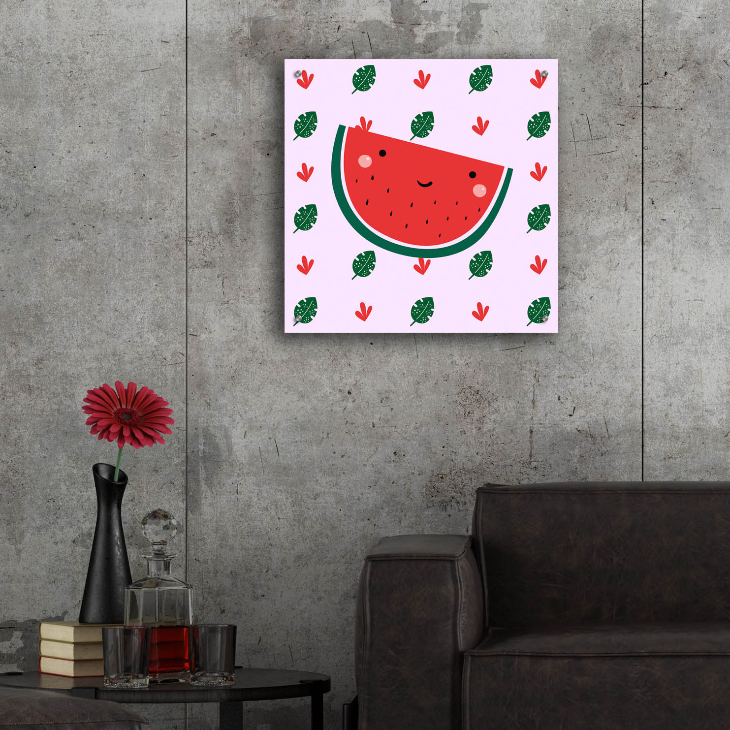 Epic Art 'Cute Watermelon' By Epic Portfolio, Acry " Cute Watermelon ...