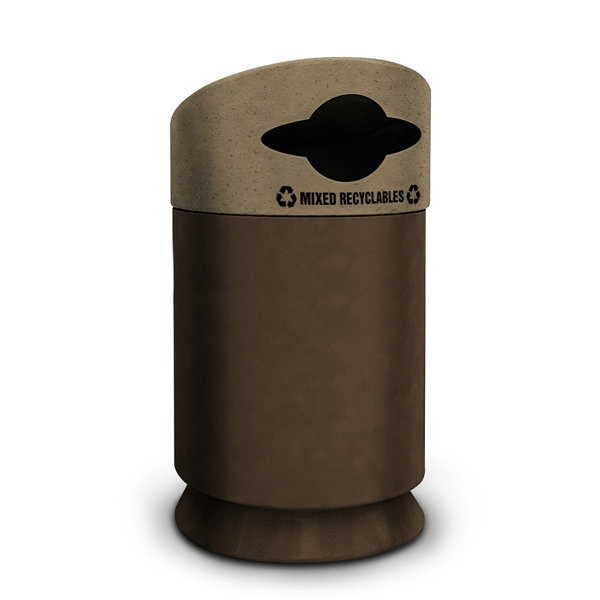 Commercial Zone Plastic Open Recycling Bin - Wayfair Canada