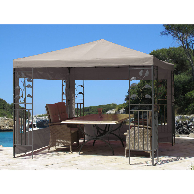 Dakota Fields Banjeet Dakota Fields Grey Fabric Side Wall for Gazebo ...