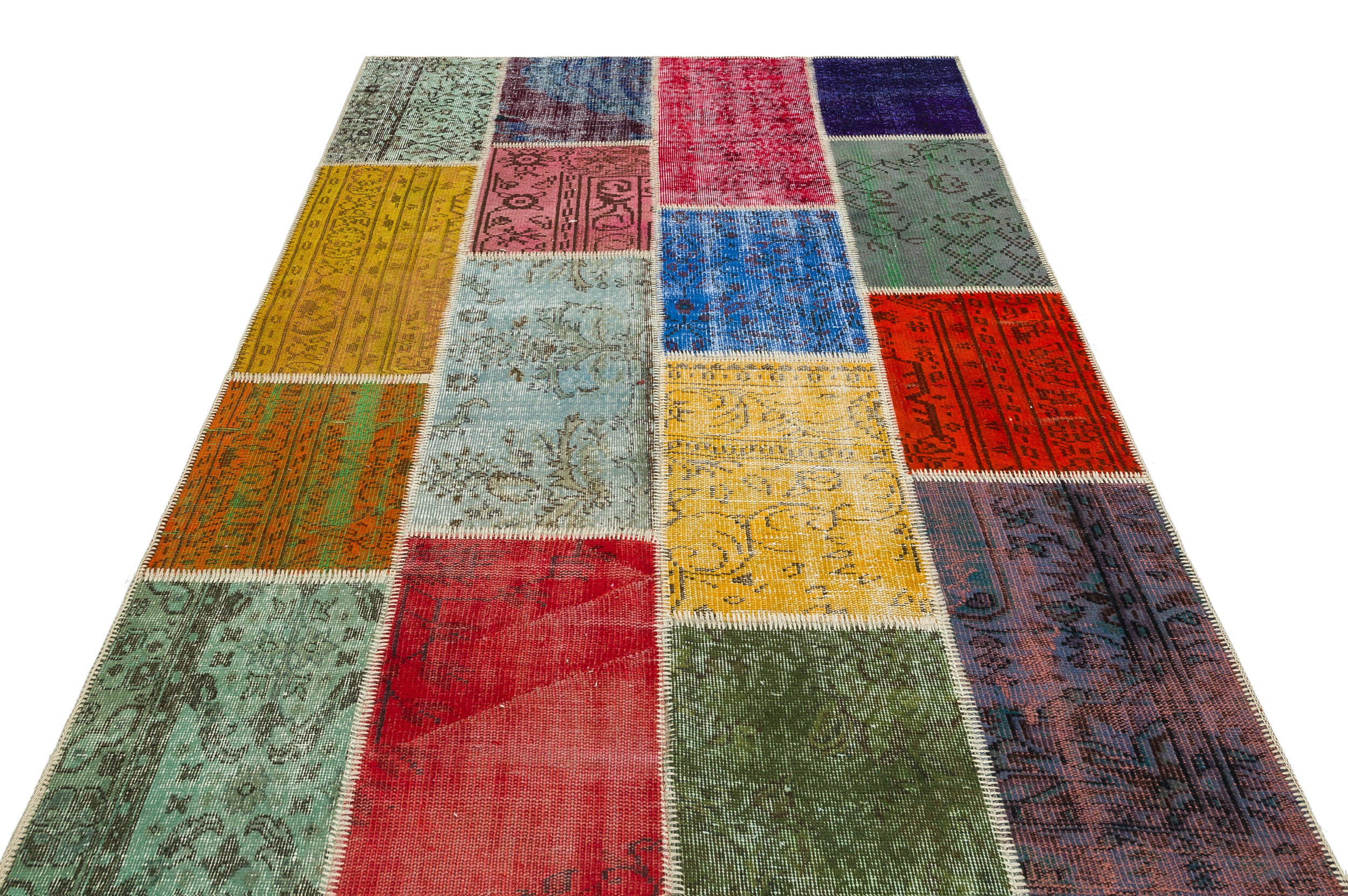 Lofy Iskece Wool Patchwork Rug | Wayfair