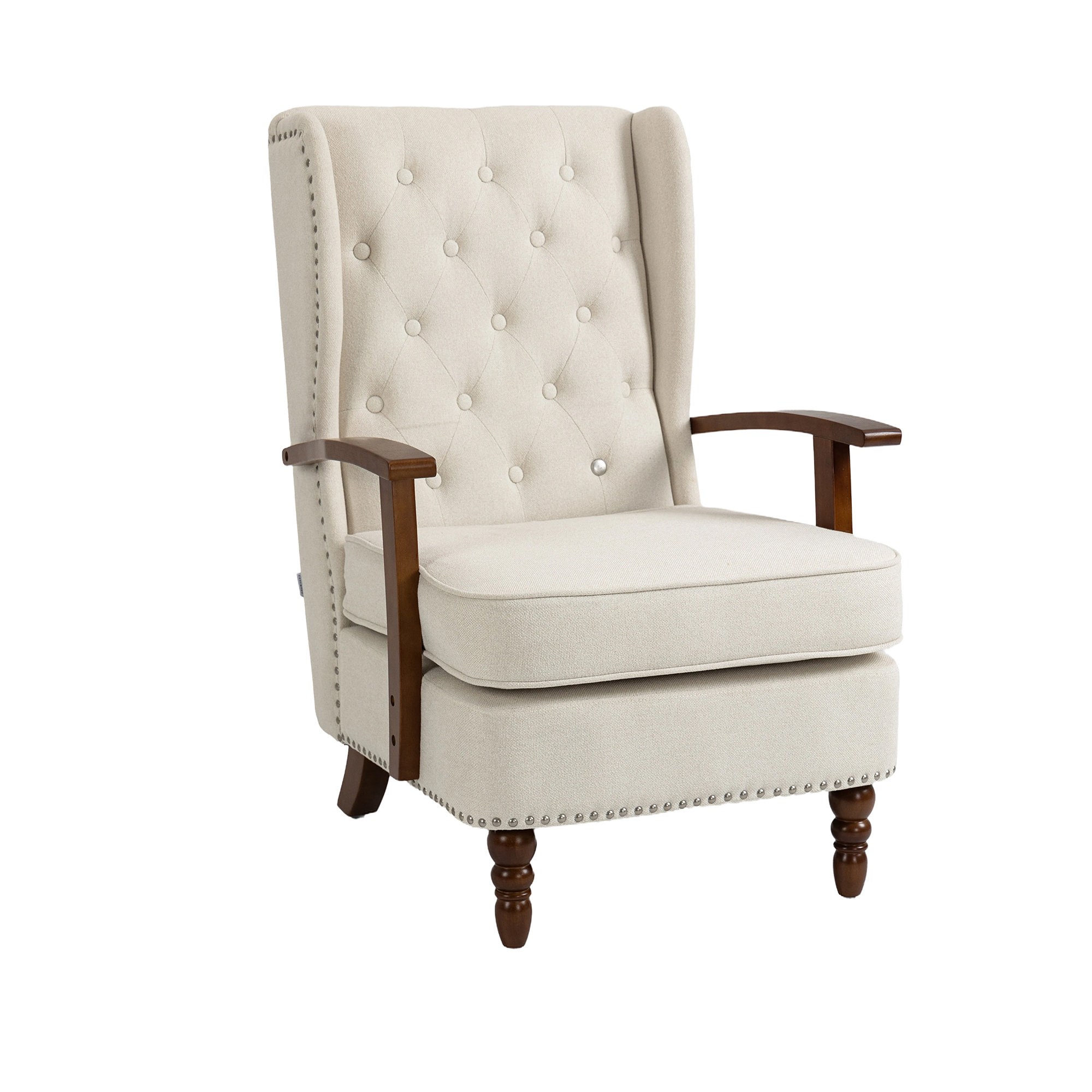 Red Barrel Studio® Biali Modern Accent Chair ,Lounge Chair,Wood Frame ...