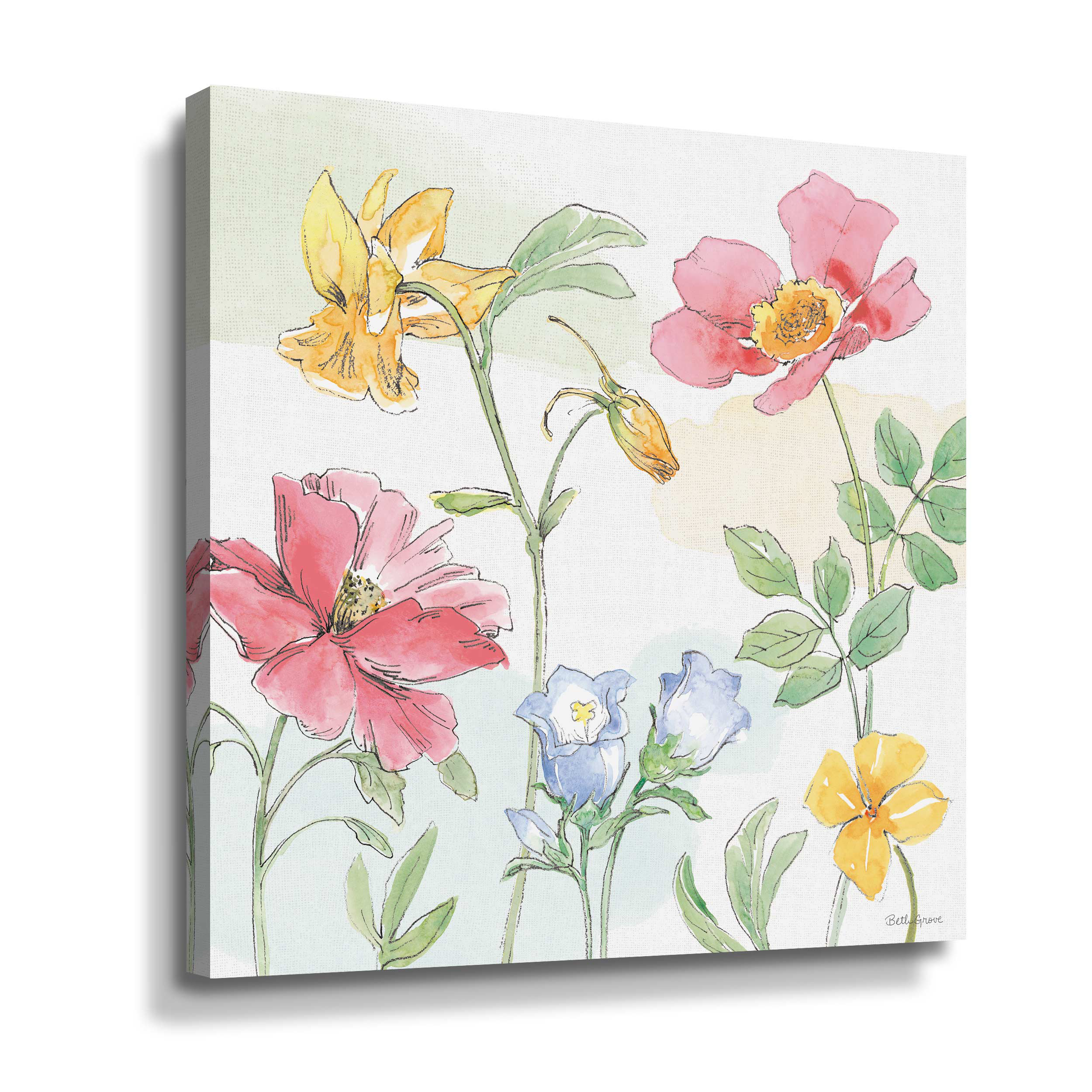 Winston Porter Wildflower Vibes VII Neutral - Print on Canvas - Wayfair ...