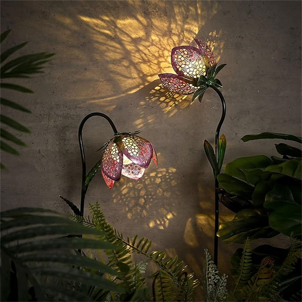 Factory Direct Wholesales NN Flower Solar Outdoor Lights Garden Decor ...