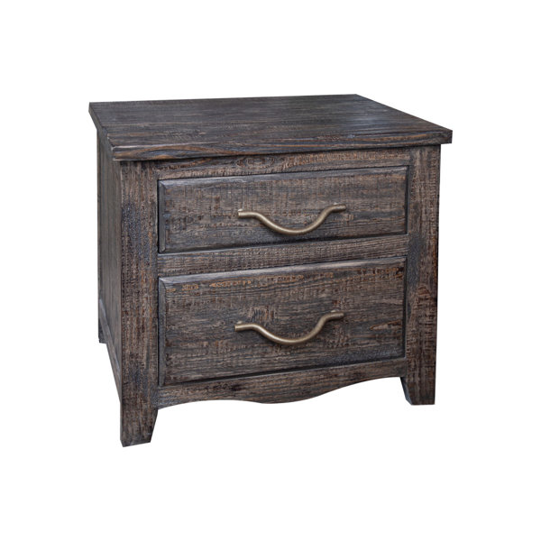 Loon Peak® Jaheed Solid Wood Nightstand | Wayfair
