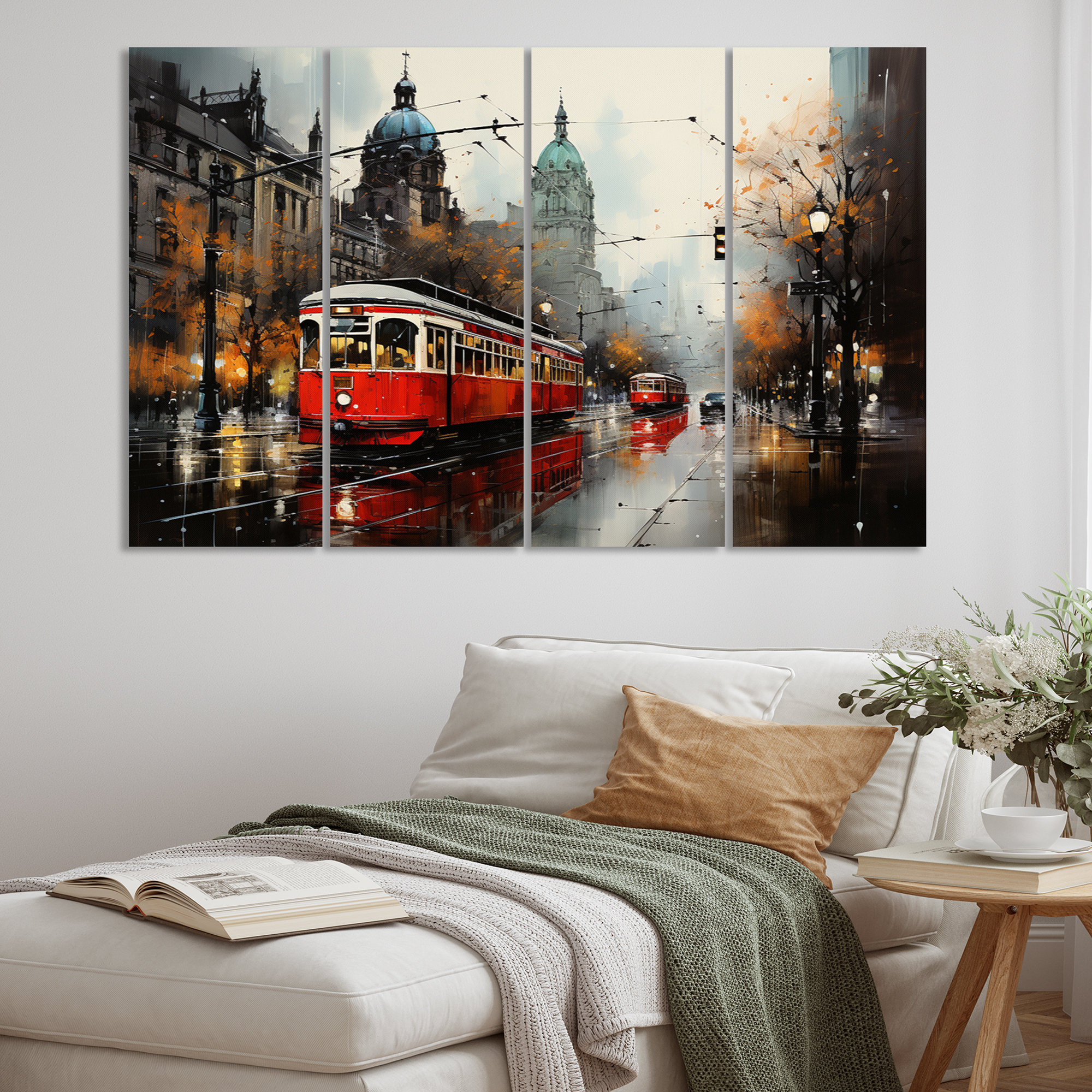 Design Art Canada Urban Reflections III - Cityscapes Metal Wall Art Set ...