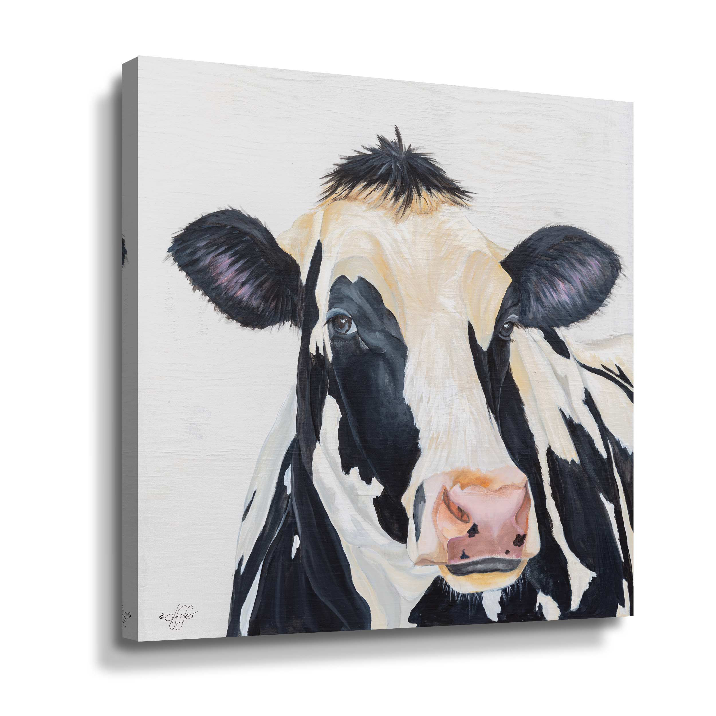 August Grove® Holstein Cow - Print | Wayfair