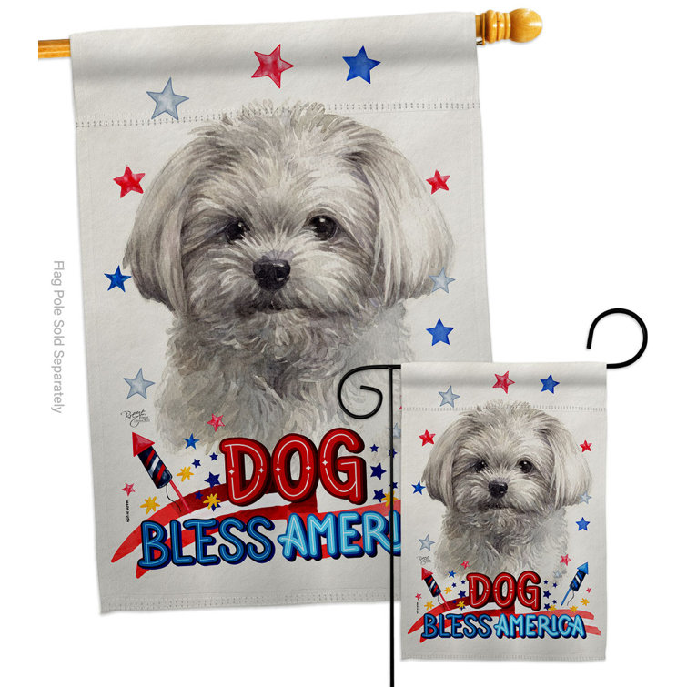 Breeze Decor Double Sided 40'' H x 28'' W Polyester Dog House Flag ...