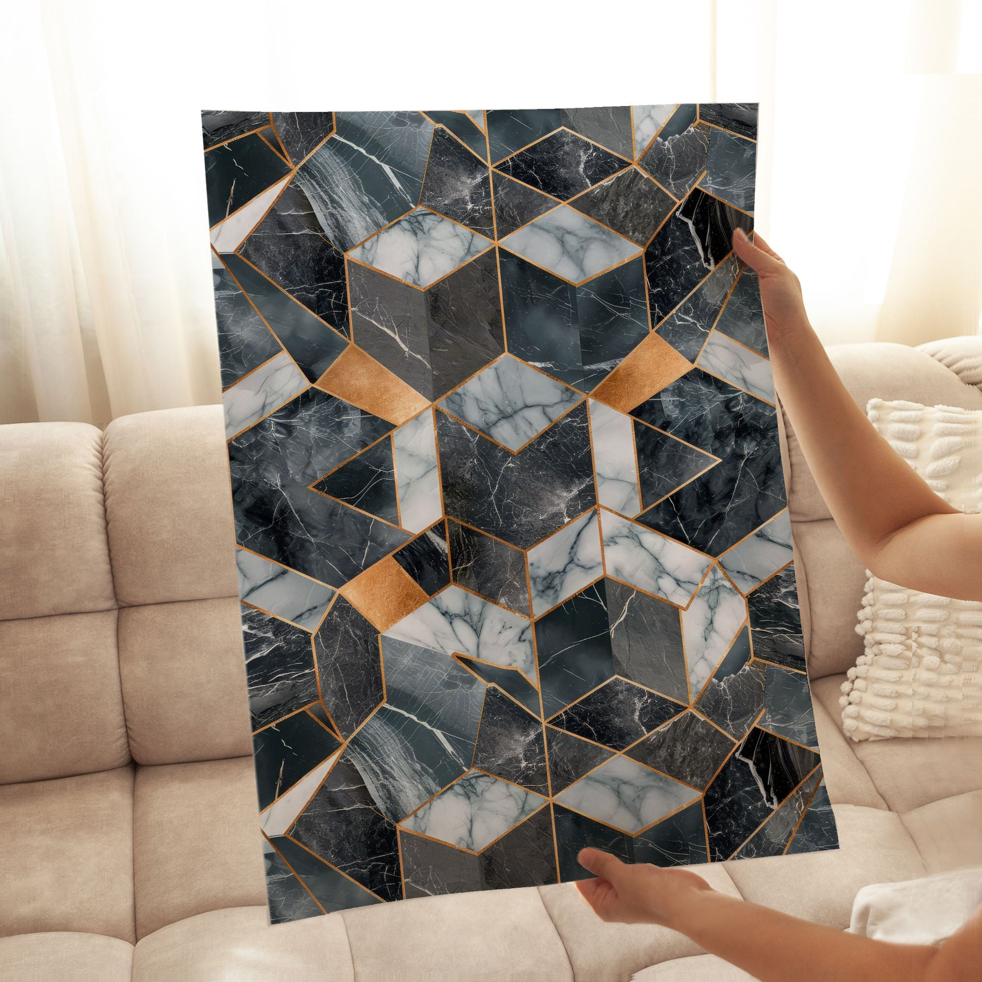 Winston Porter Abstract Geode Shapes III Modern Unframed Art Print ...
